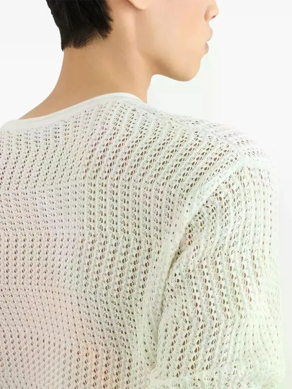 Dolce & Gabbana Silk And Cotton Crochet Pullover