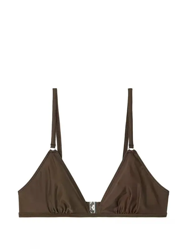 Filippa K Gathered-back Bikini Top - Brown