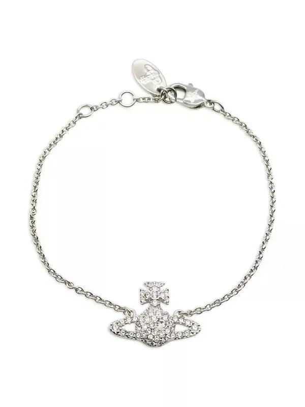 VIVIENNE WESTWOOD Tone Chain Link Orb Pendant Bracelet - Silver