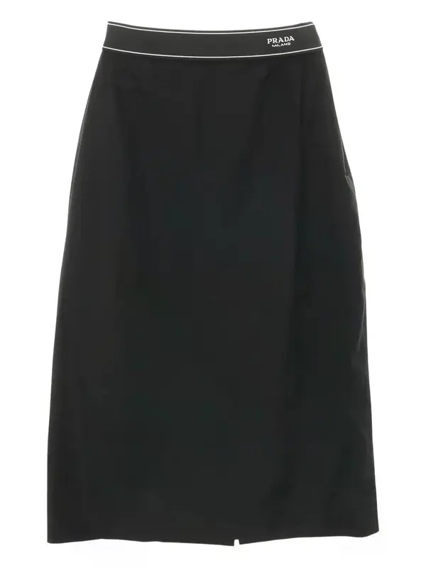 Prada 2000s Logo Waistband Skirt