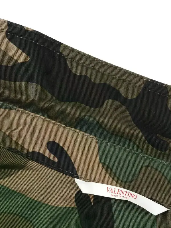 Valentino Garavani Camouflage Print Jacket - Green