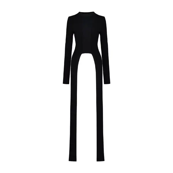 PCFG Your Itch" Tail Knit Top - Black