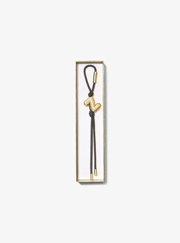 Michael Kors Initial "z" Bag Charm With Speckled Cord