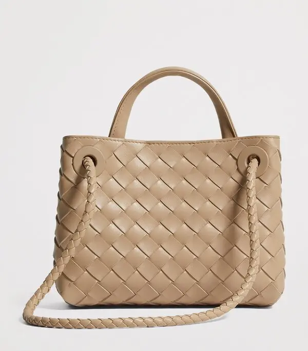 Bottega Veneta Mini Andiamo Top-handle Bag - Neutral
