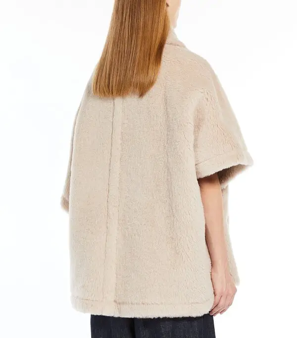 Max Mara Alpaca, Wool, And Silk Blend Cape