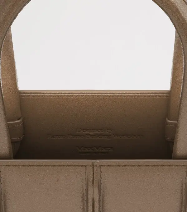 Max Mara Micro Quilted Whitney Top-handle Bag - Beige