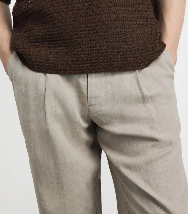 CHE Linen Pleated Nassau Trousers