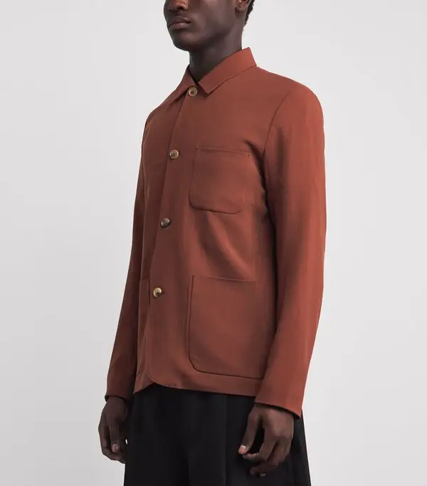 Paul Smith Wool Overshirt - Red