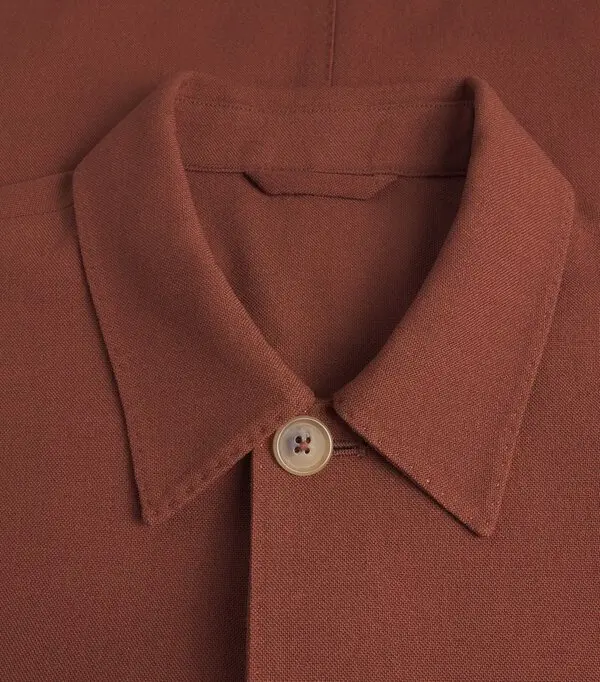 Paul Smith Wool Overshirt - Red