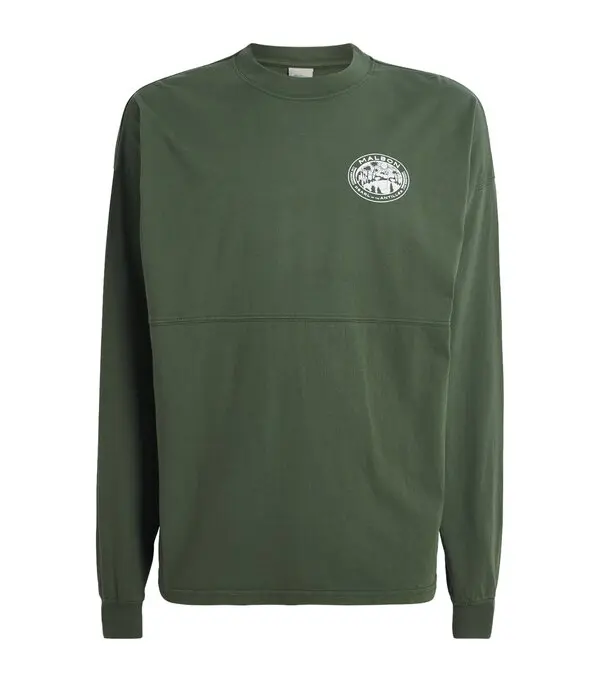 MALBON Cotton Horizon Long-sleeve T-shirt - Green