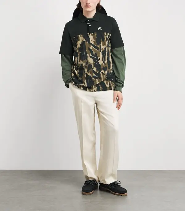 MALBON Tour Divot Camo Polo Shirt