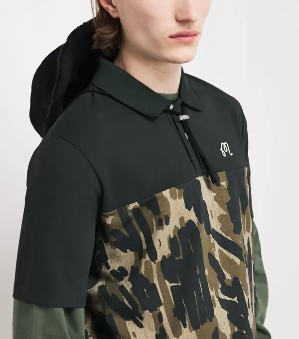 MALBON Tour Divot Camo Polo Shirt