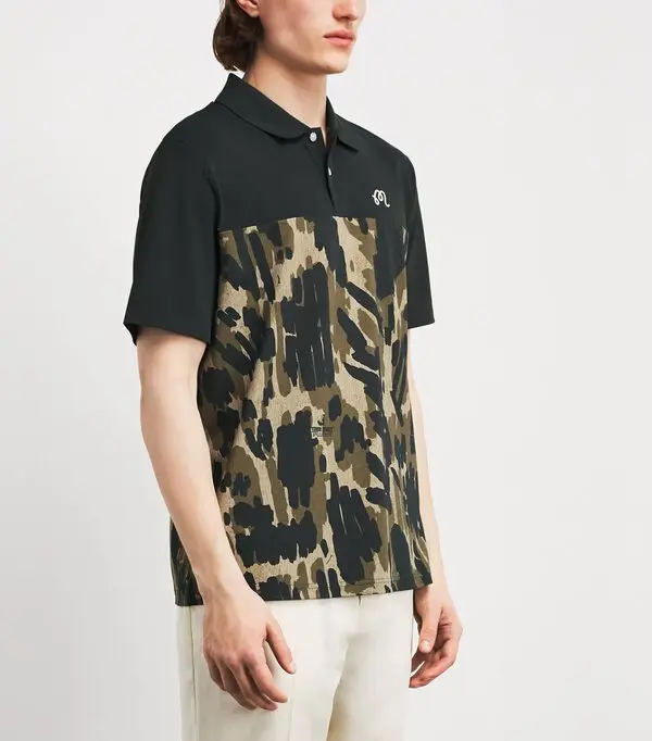 MALBON Tour Divot Camo Polo Shirt