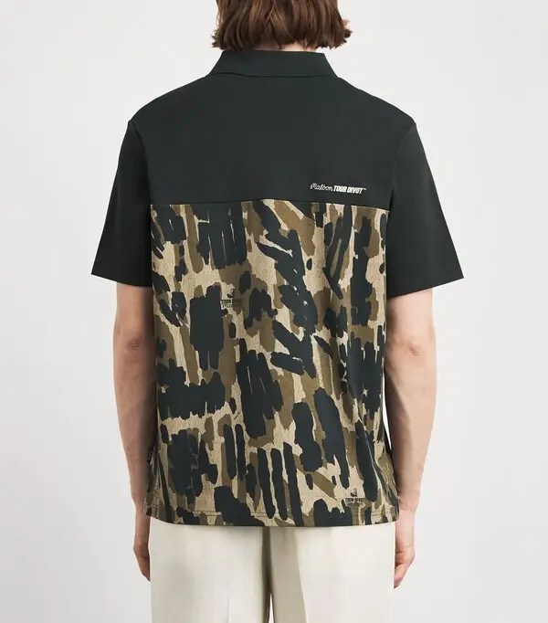 MALBON Tour Divot Camo Polo Shirt