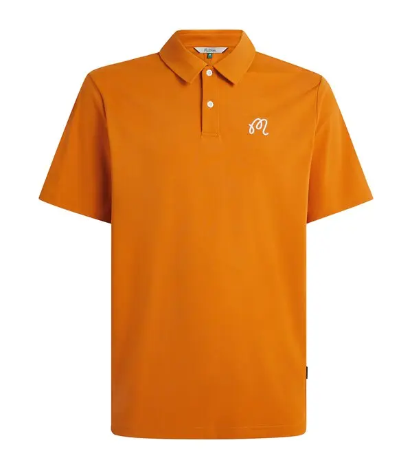 MALBON Fairway Polo Shirt - Orange