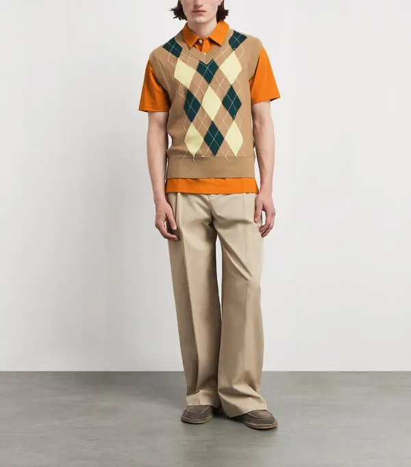 MALBON Fairway Polo Shirt - Orange