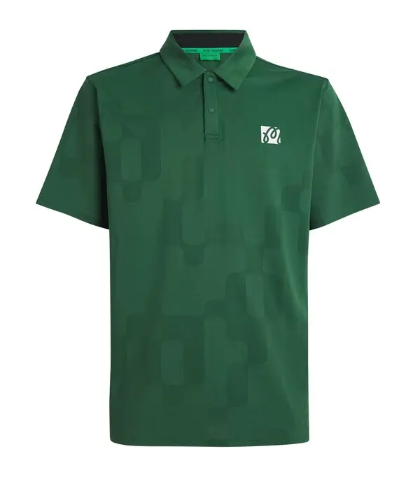 MALBON Performance Mesh Polo Shirt - Green