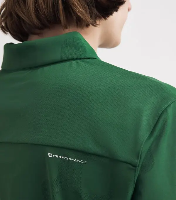 MALBON Performance Mesh Polo Shirt - Green