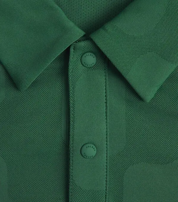 MALBON Performance Mesh Polo Shirt - Green