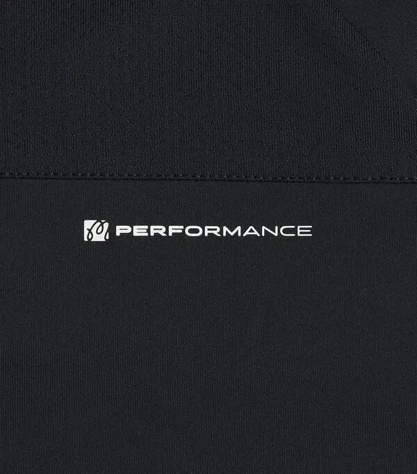 MALBON Performance Zip Raglan Polo Shirt