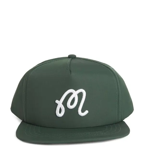 MALBON Embroidered M Snapback Cap - Green