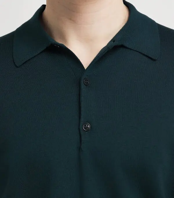 John Smedley Merino Macloud Polo Shirt - Green