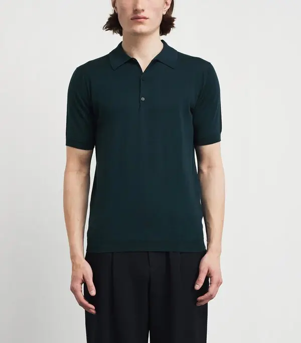 John Smedley Merino Macloud Polo Shirt - Green