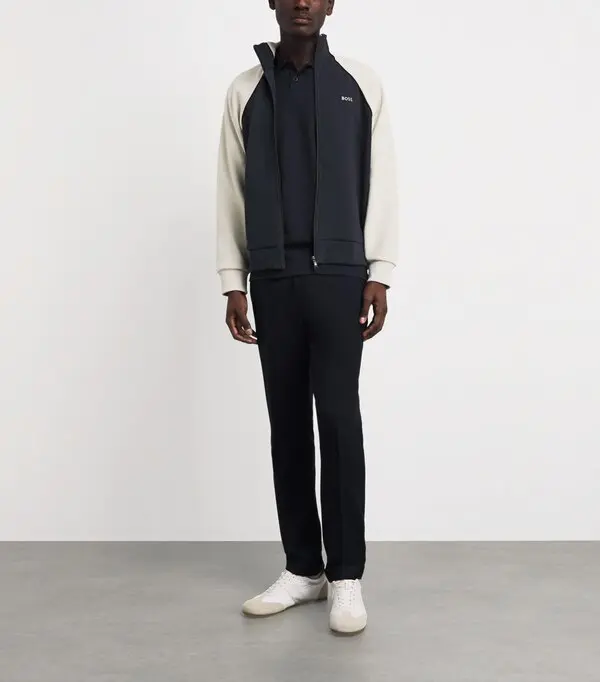 BOSS Cotton-blend Zip-up Sweatshirt