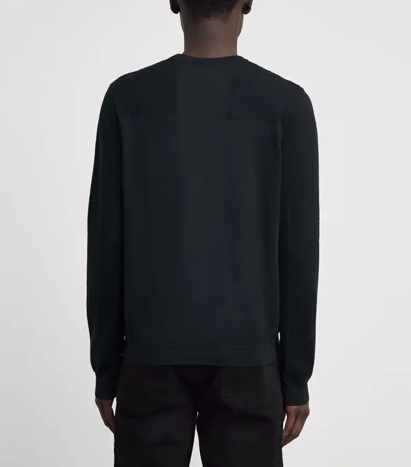BOSS Ribbed Logo Sweater