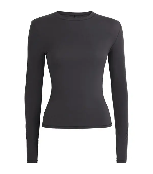 SKIMS Fits Everybody Long-sleeve T-shirt - Black