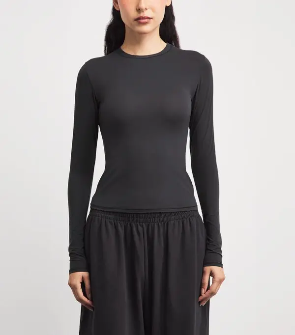 SKIMS Fits Everybody Long-sleeve T-shirt - Black