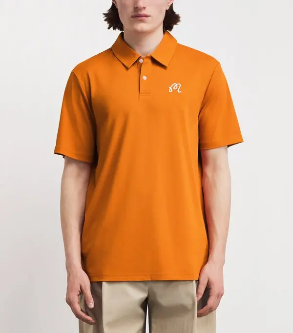 MALBON Fairway Polo Shirt - Orange