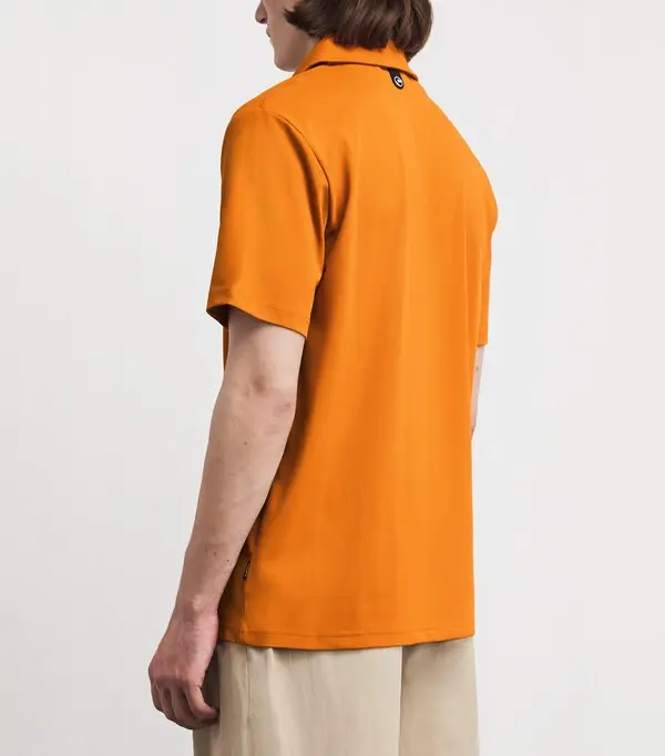 MALBON Fairway Polo Shirt - Orange