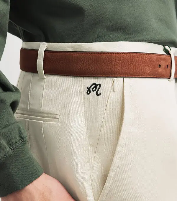 MALBON La Perla Lyocell Twill Trousers - Beige