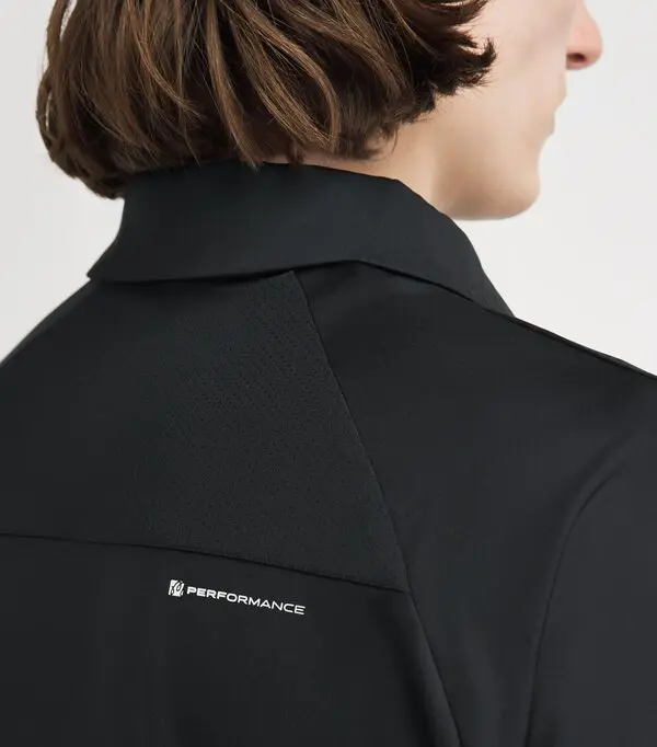 MALBON Performance Zip Raglan Polo Shirt