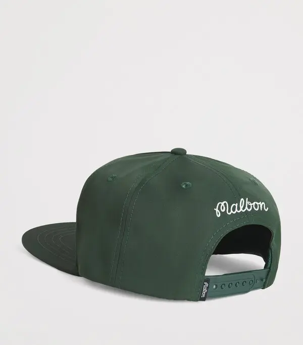 MALBON M Embroidered Snapback Cap - Green