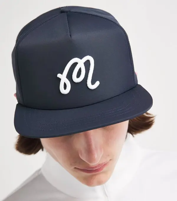 MALBON M Embroidered Cap - Navy