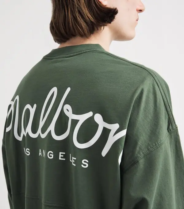 MALBON Cotton Horizon Long-sleeve T-shirt - Green