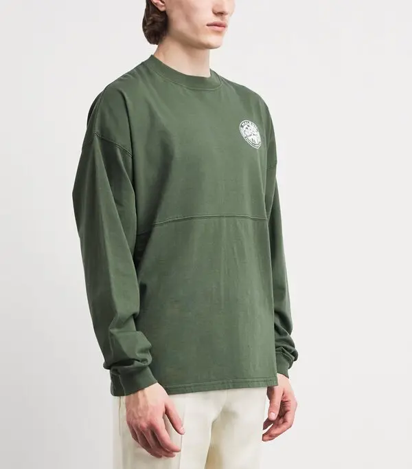 MALBON Cotton Horizon Long-sleeve T-shirt - Green