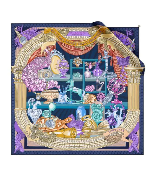 BVLGARI Silk Curiosity Scarf - Blue