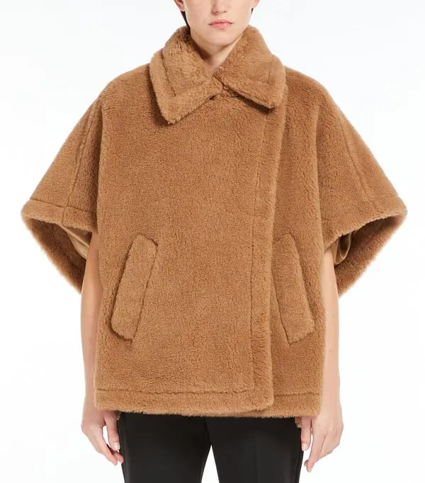 Max Mara Camel Wool-silk Cape