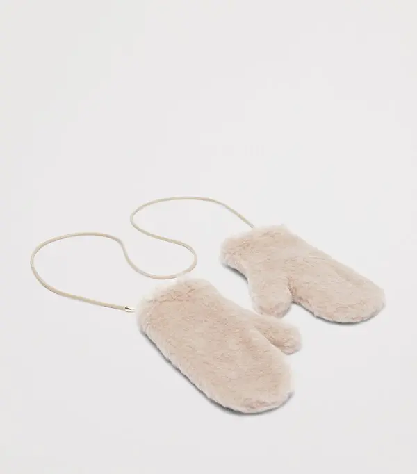 Max Mara Alpaca-wool-silk Mittens - Beige