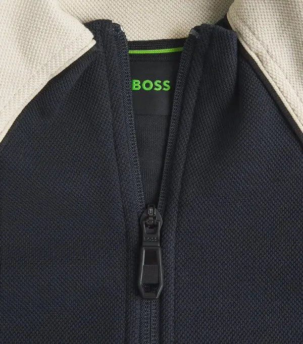 BOSS Cotton-blend Zip-up Sweatshirt