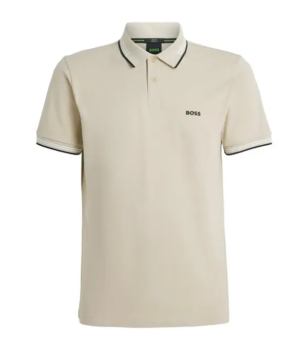 BOSS Stretch-cotton Logo Polo Shirt