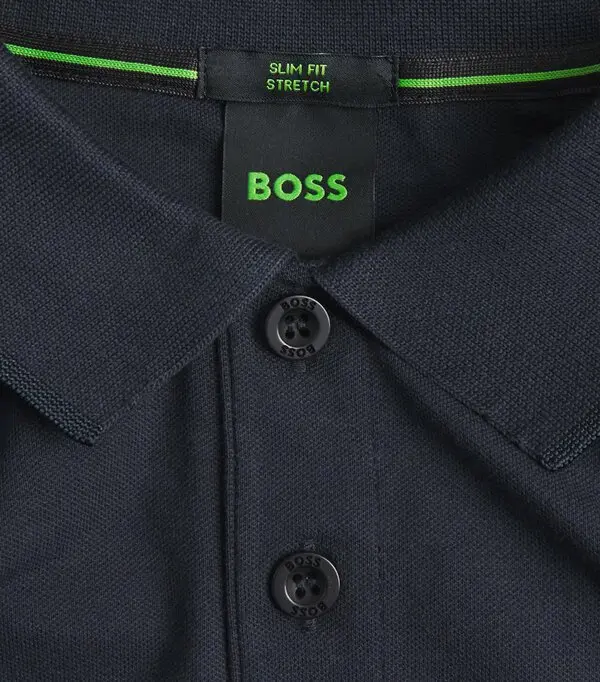 BOSS Stretch-cotton Logo Polo Shirt