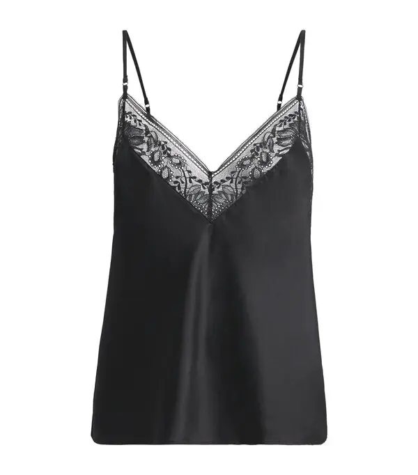AUBADE Silk-blend Midnight Whisper Camisole - Black