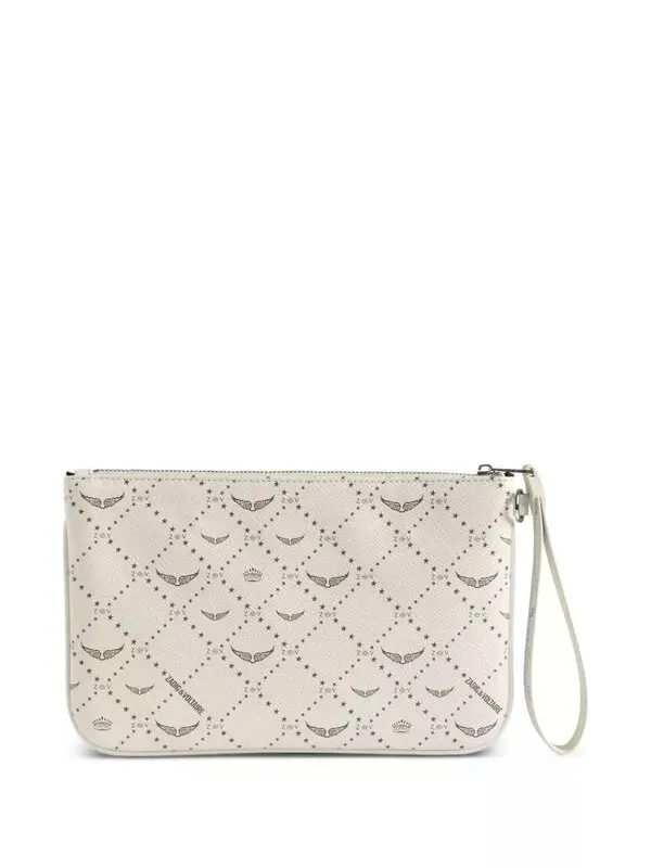 Zadig&Voltaire Logo Clutch - Neutrals
