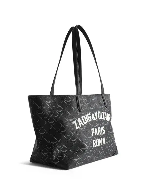 Zadig&Voltaire Logo Print Tote Bag - Black