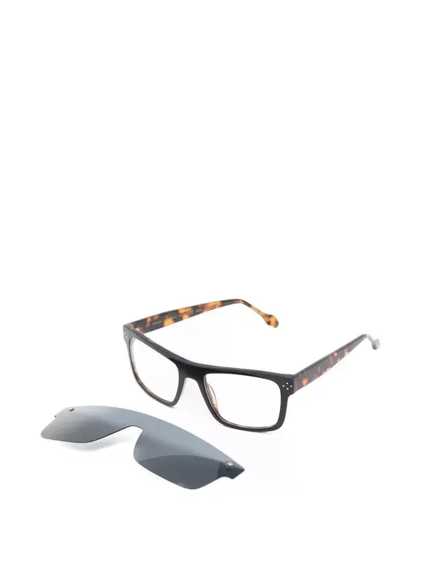 PHILOSOPHEYES Tortoiseshell-effect Clip-on Eyeglasses