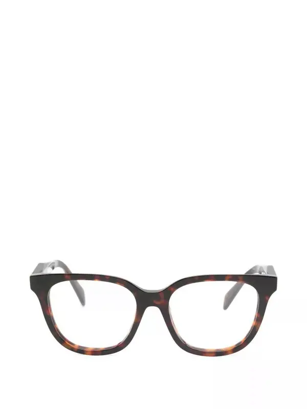 Prada Tortoiseshell-effect Square-frame Glasses - Brown